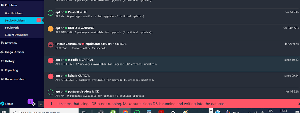 DB is not running - Icinga DB - Icinga Community
