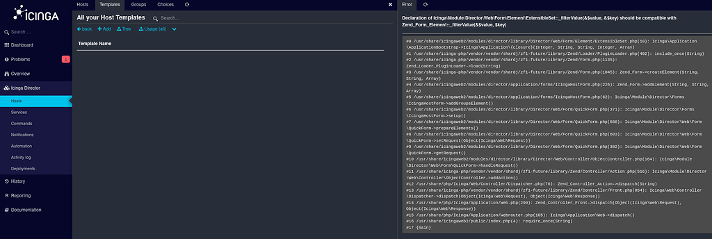 Error when trying to create a Host Template - Icinga Director - Icinga Community